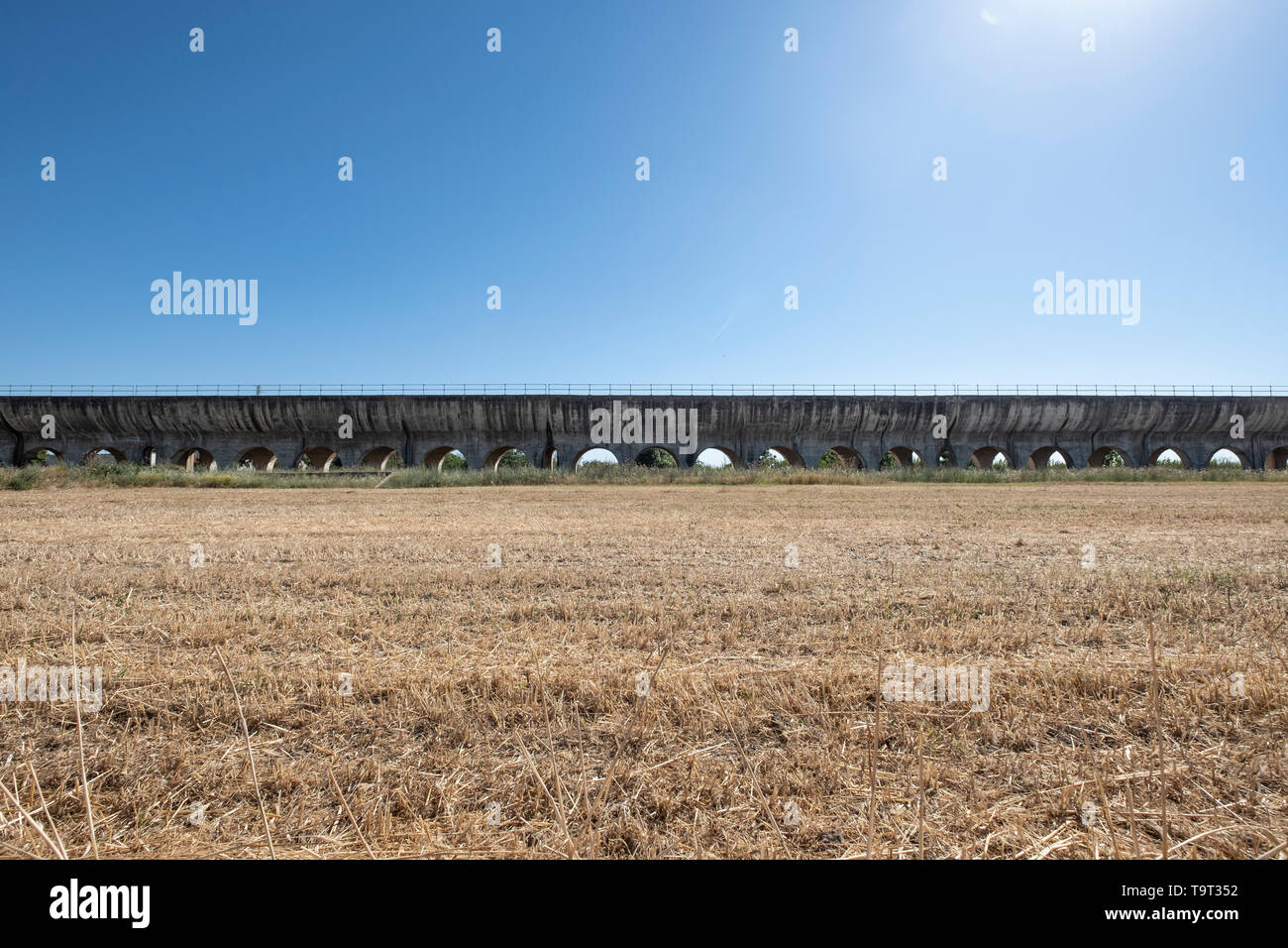 Stone structure, aqueduct type or water channel Stock Photo - Alamy
