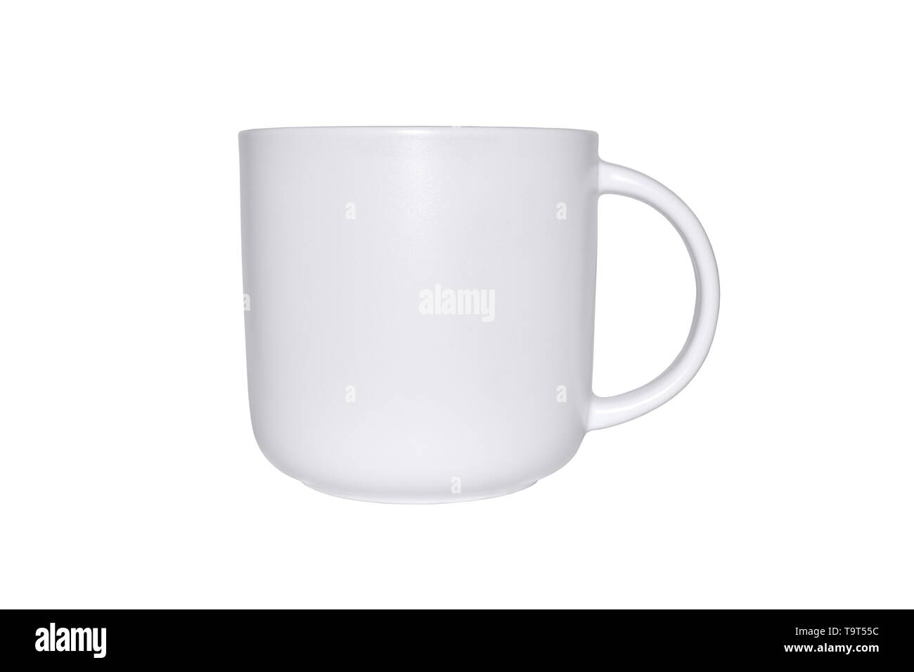 white cup on a white background isolated Stock Photo - Alamy