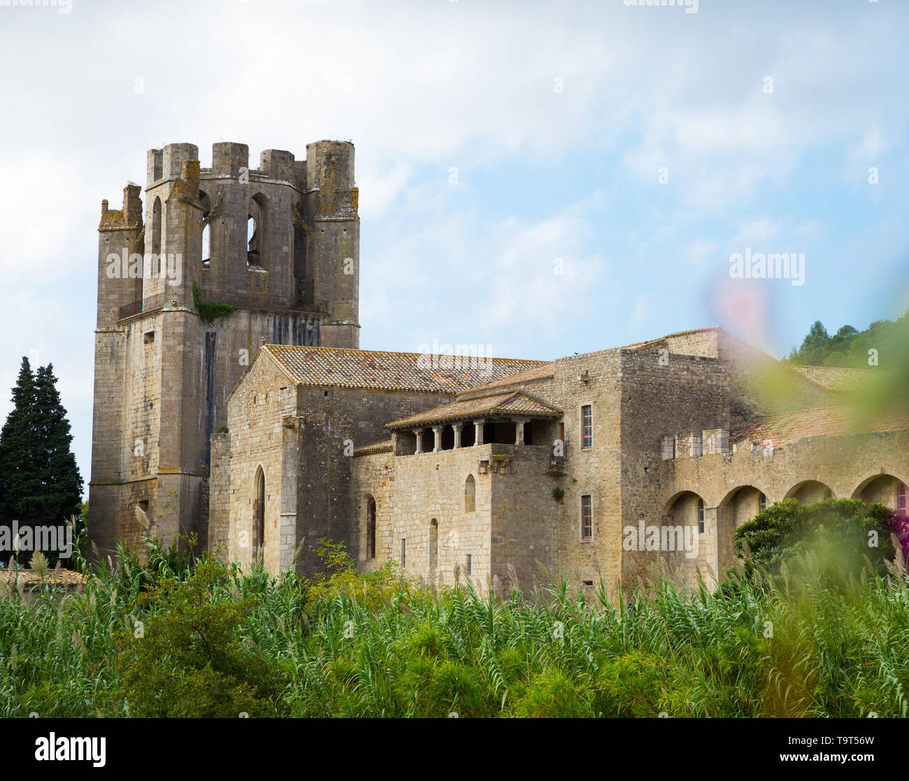Image of Castle of Abbey Sainte-Marie d'Orbieu, part of history of ...