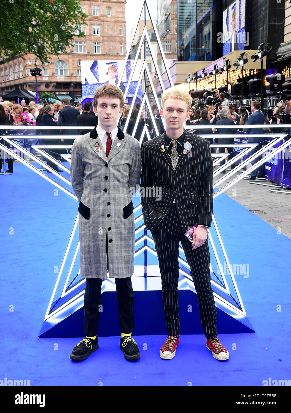 Peter O'Hanlon and Evan Walsh attending the Rocketman UK Premiere, at ...