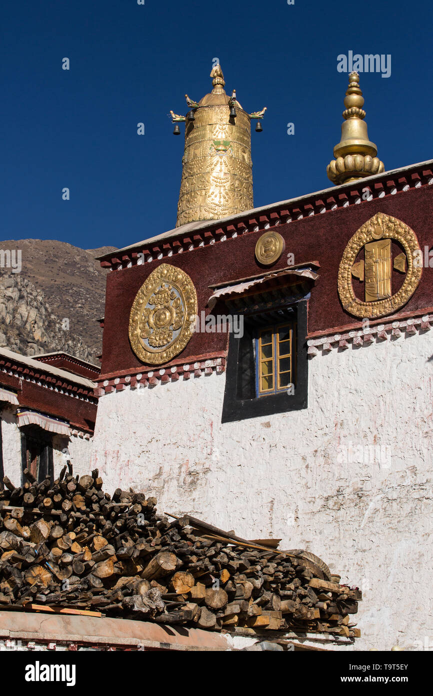 The Drepung Monastery was founded in 1416 A.D. and was the largest ...