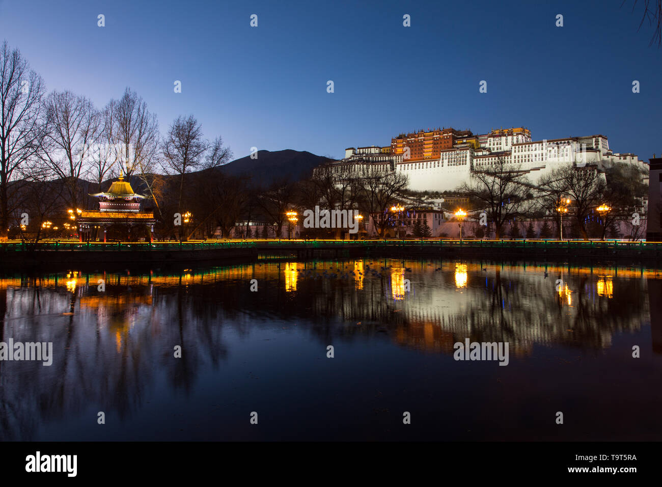 The Potala Palace was founded about 1645 A.D. and was the former summer ...