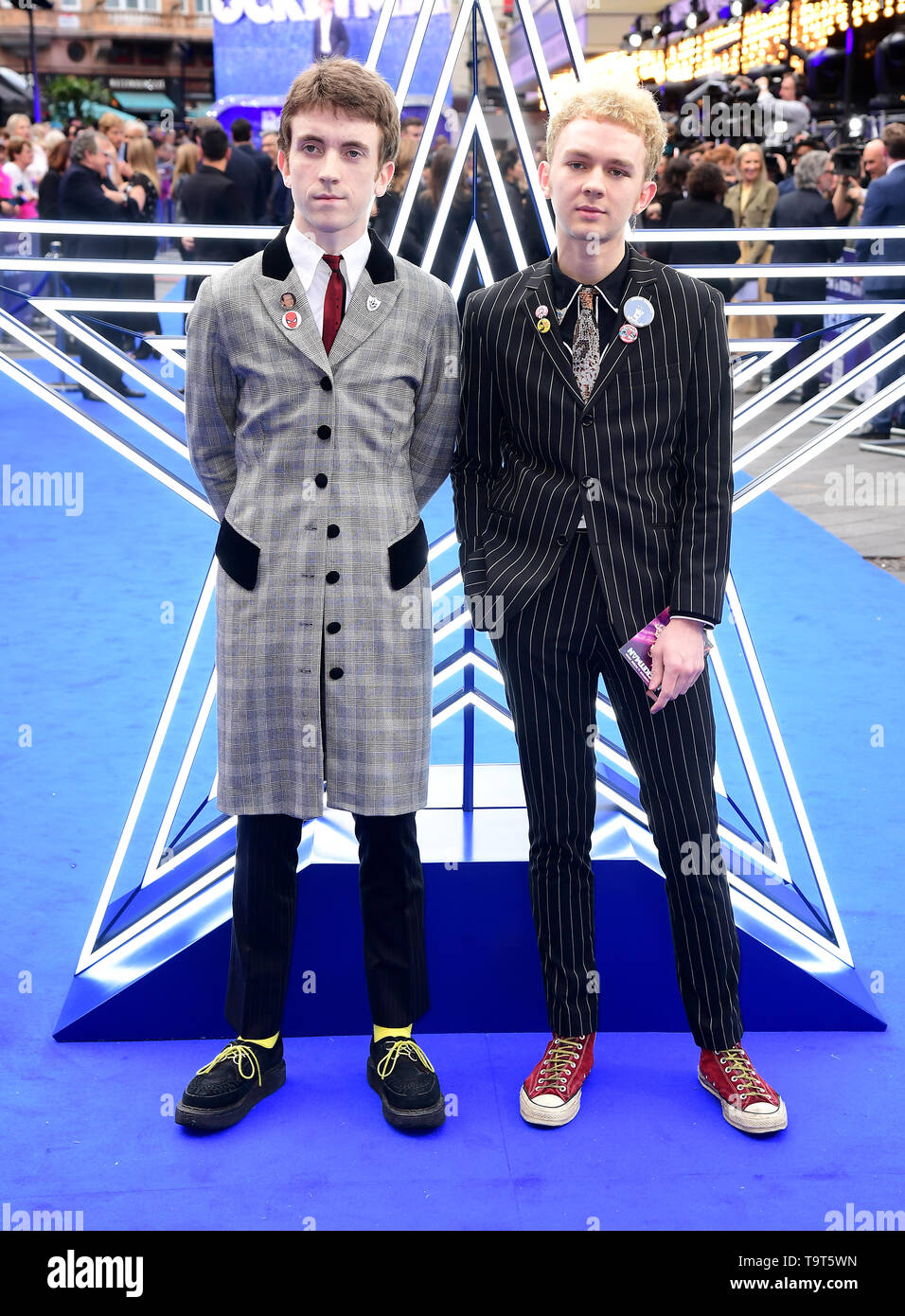Peter O'Hanlon and Evan Walsh attending the Rocketman UK Premiere, at ...