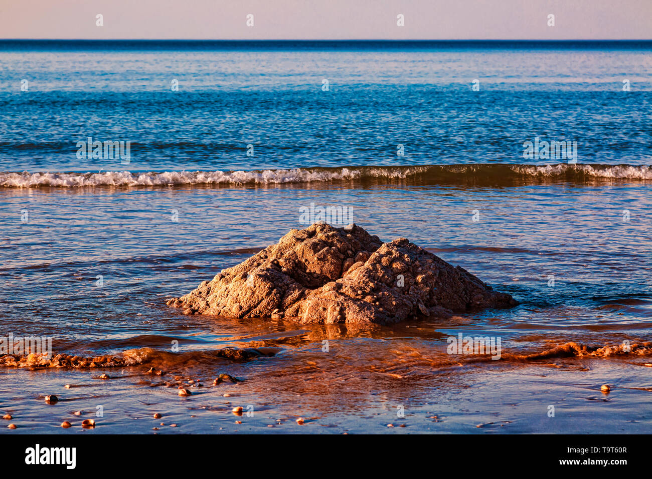 Wild rocky beach in Brittany on Armor Coastline Stock Photo - Alamy