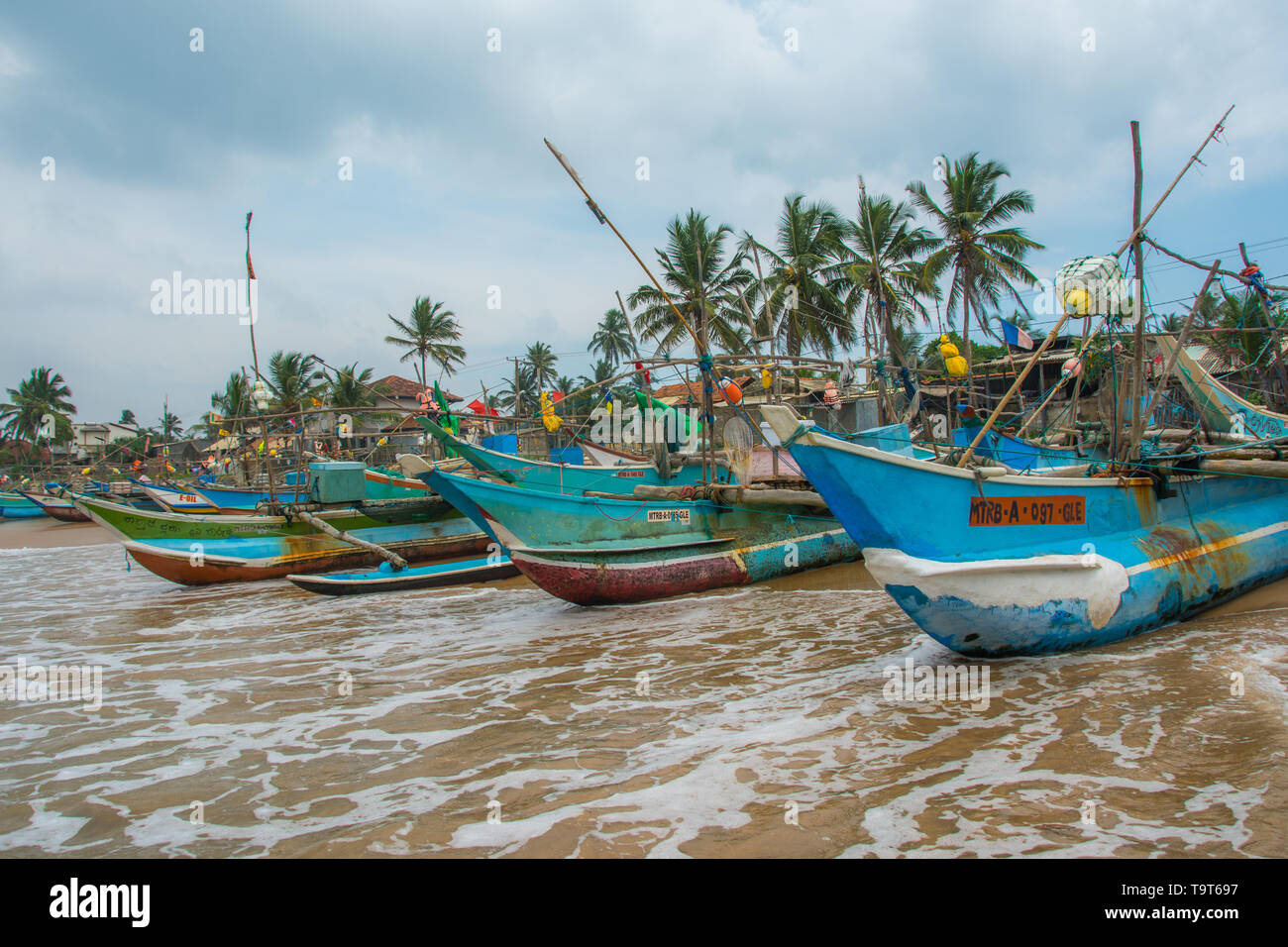 Sri Lanka trip, day 13: a row of the distinctive Oruwa fishing ...