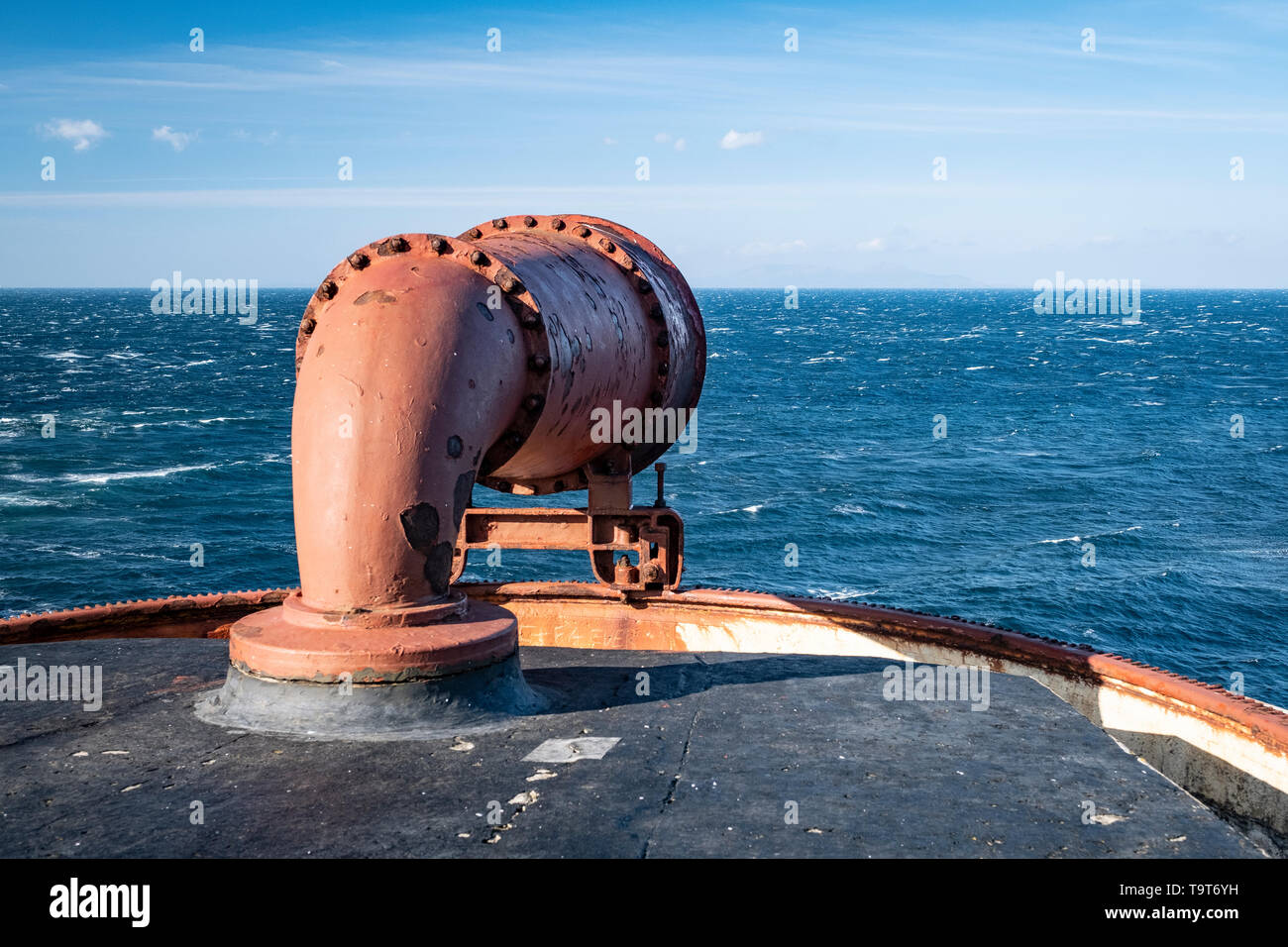 Fog Horn at Neist Point Lighthouse, Isle of Skye, Scotland, UK Stock ...