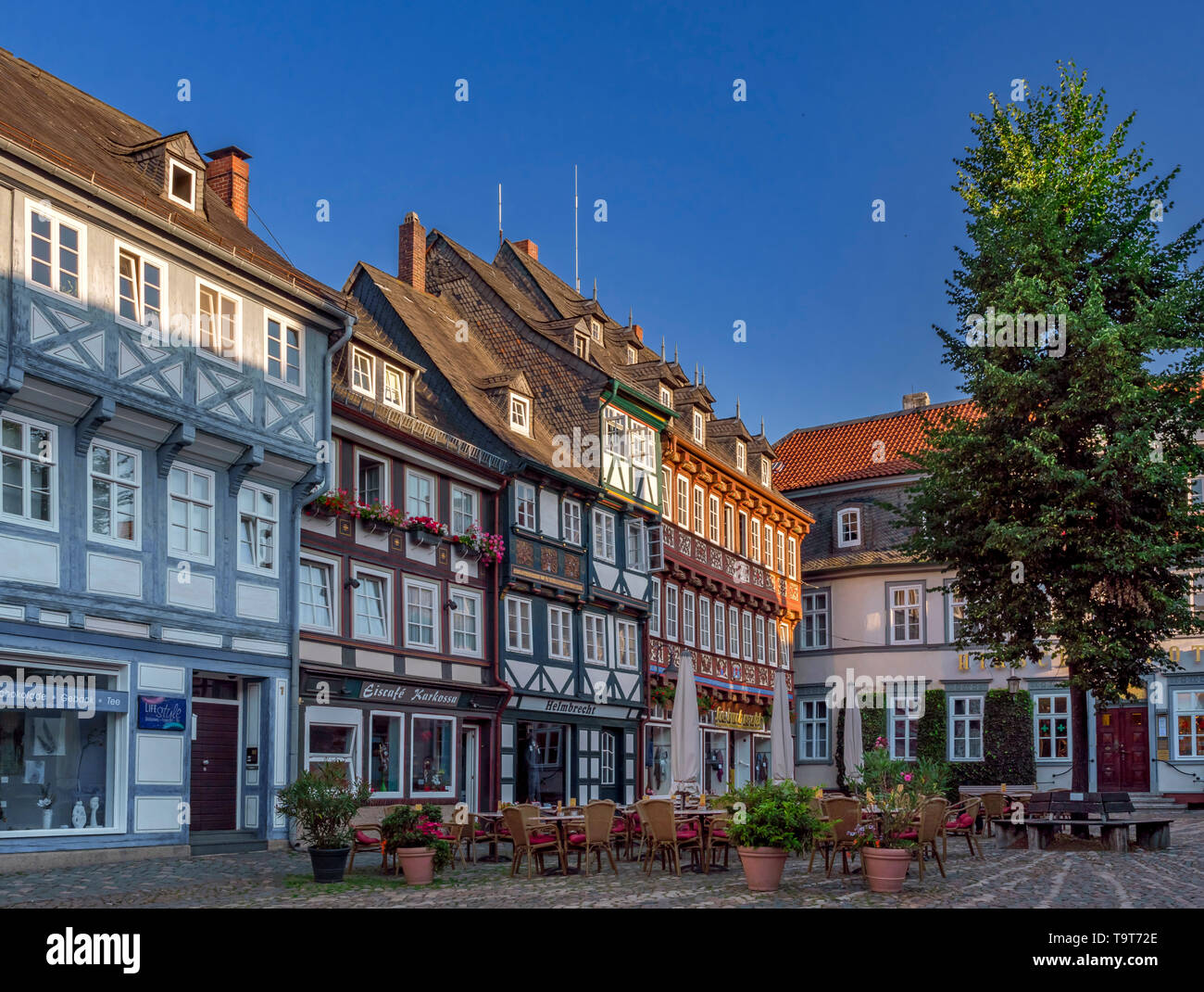 Historical Old Town in Goslar, UNESCO-world cultural heritage site ...