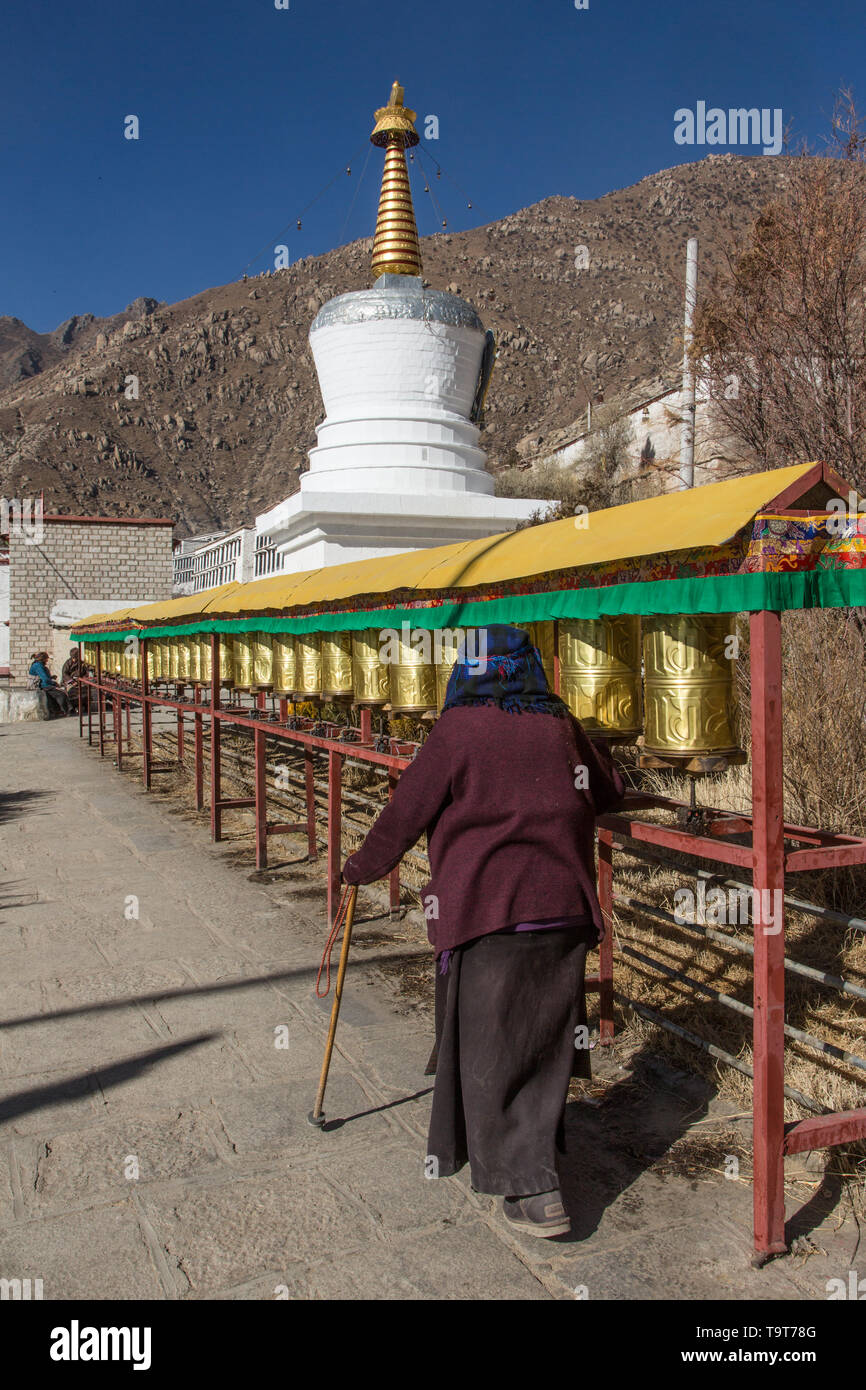 The Drepung Monastery was founded in 1416 A.D. and was the largest ...