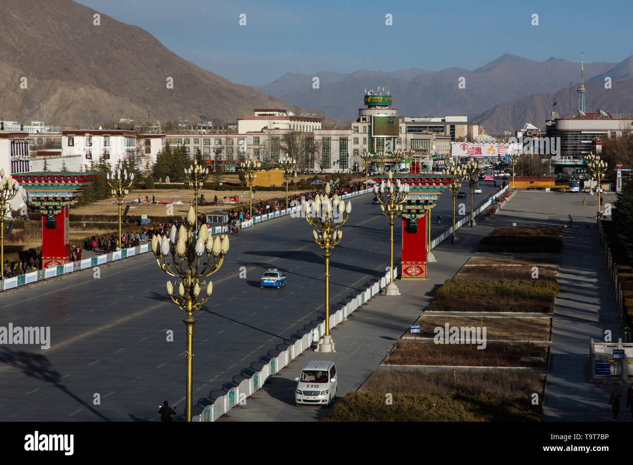 Beijing East Road runs in front of the Potala Palace and into the ...