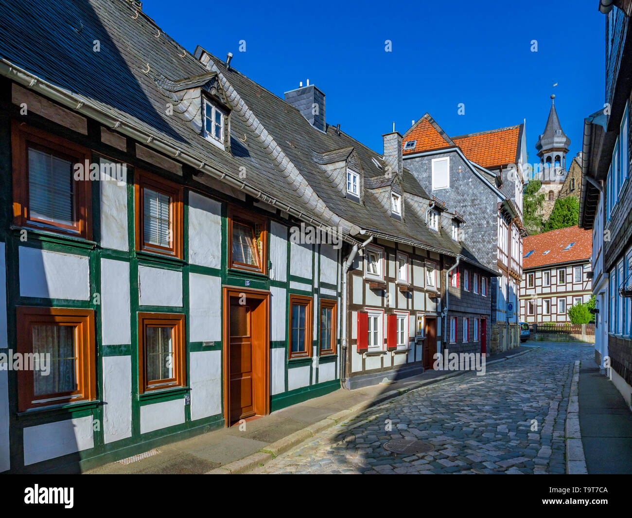 Historical Old Town in Goslar, UNESCO-world cultural heritage site ...