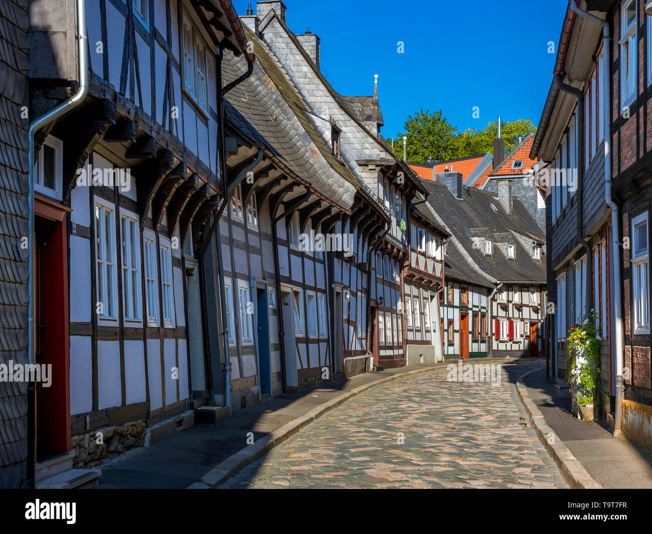Historical Old Town in Goslar, UNESCO-world cultural heritage site ...