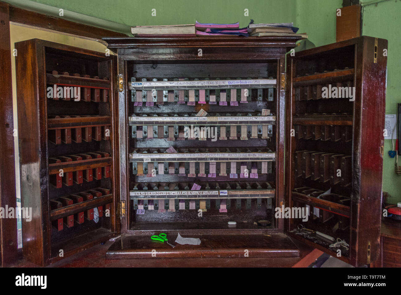 Old ticket rack hi-res stock photography and images - Alamy