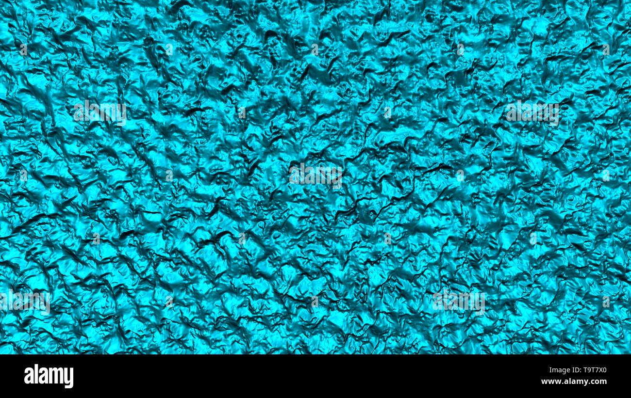 3D illustration of abstract volume background, blue colored jelly ...