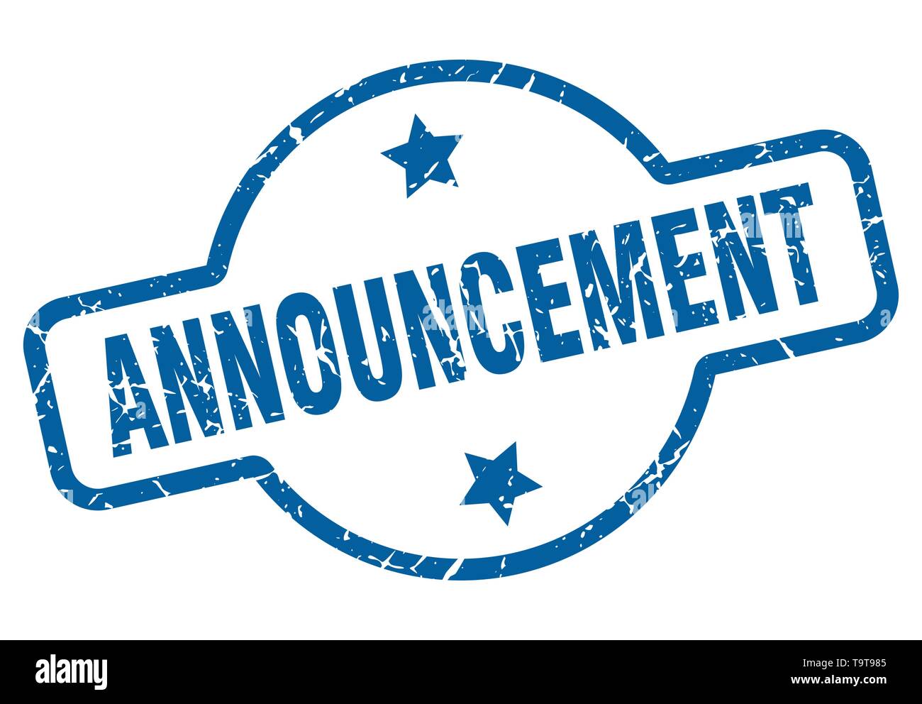 announcement vintage stamp. announcement sign Stock Vector Image & Art ...