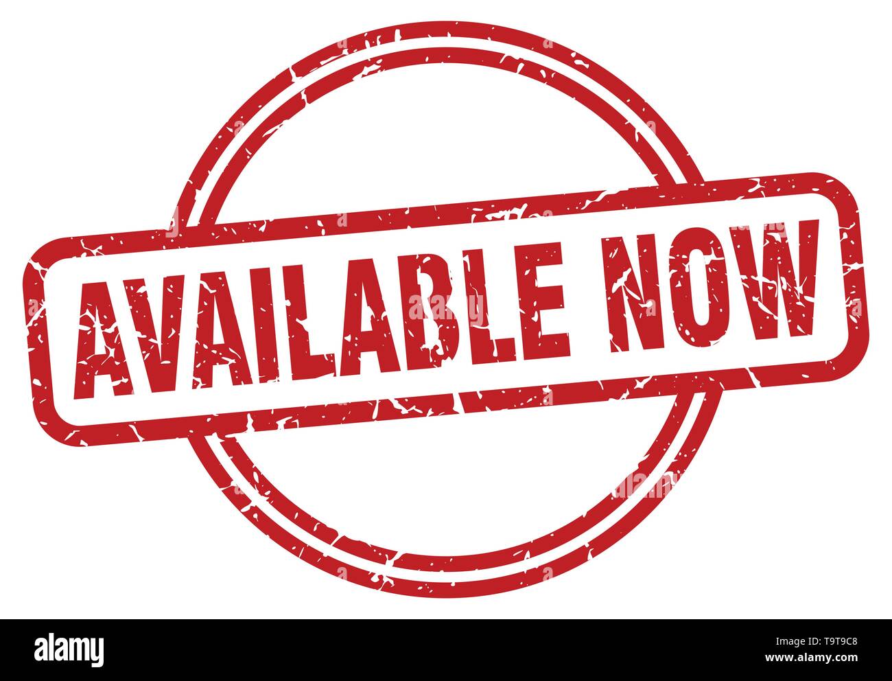 available now round vintage grunge stamp Stock Vector Image & Art - Alamy