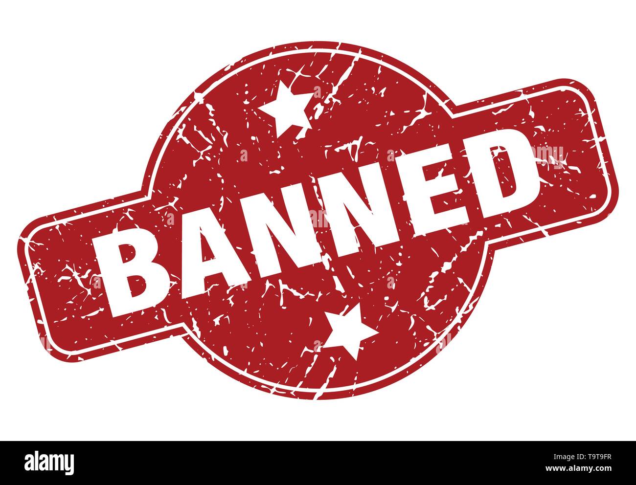 banned vintage stamp. banned sign Stock Vector Image & Art - Alamy