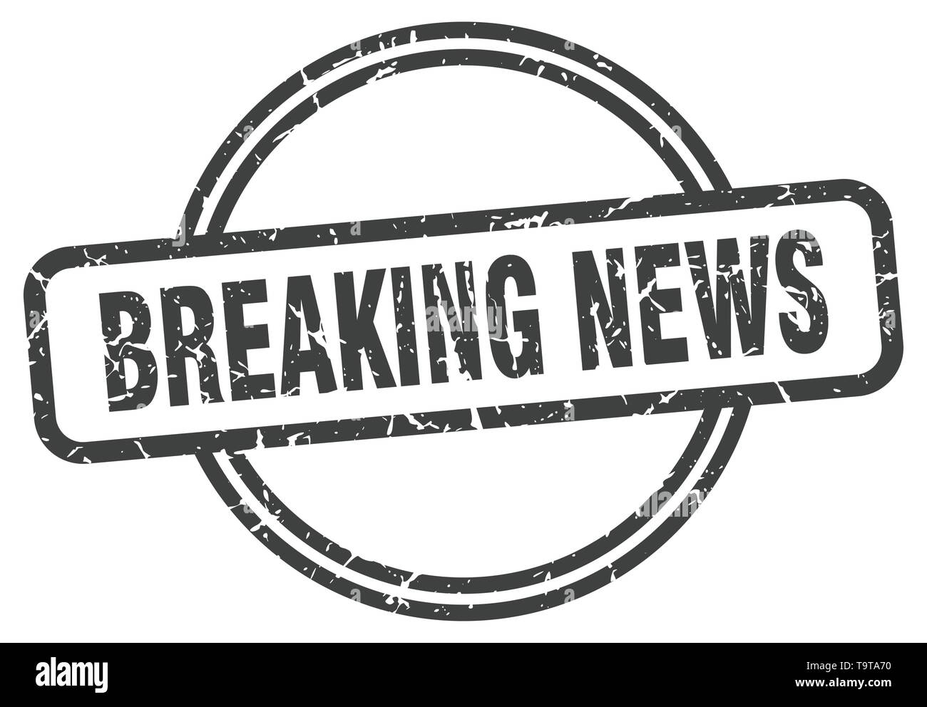 breaking news vintage stamp. breaking news sign Stock Vector Image ...