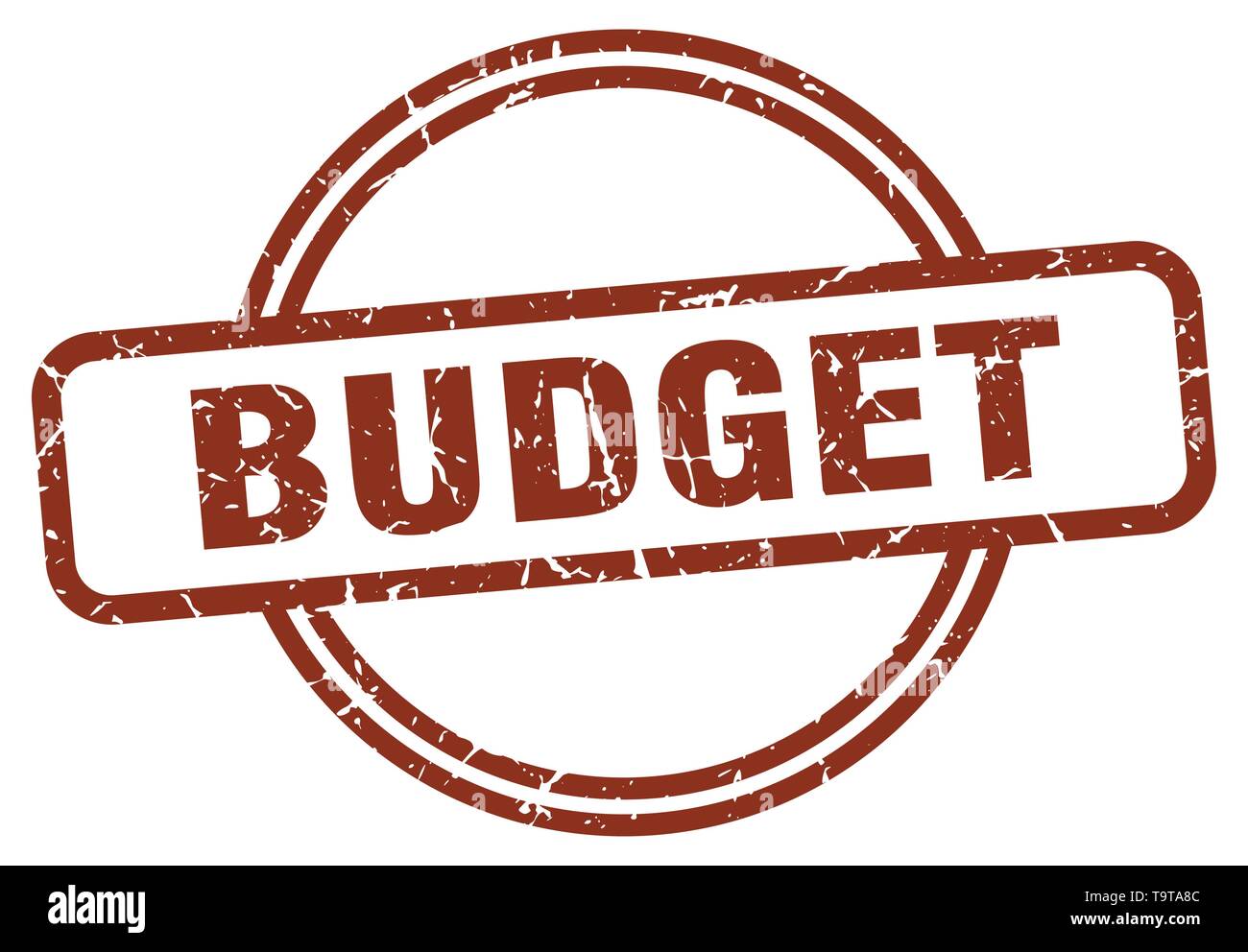 budget stamp isolated on white Stock Vector Image & Art - Alamy