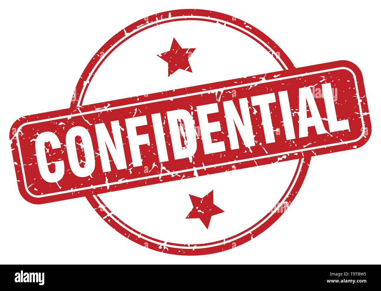 confidential vintage round isolated stamp Stock Vector Image & Art - Alamy