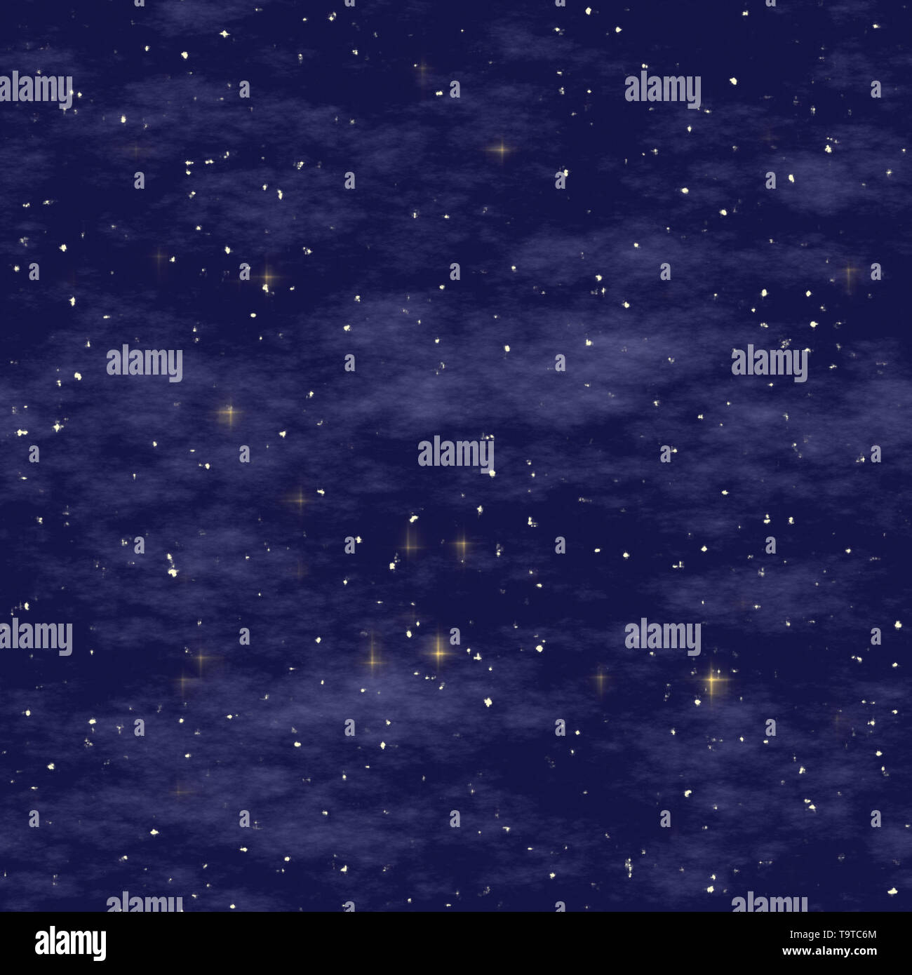 Starry Night Sky and Clouds Seamless Texture Tile Stock Photo - Alamy