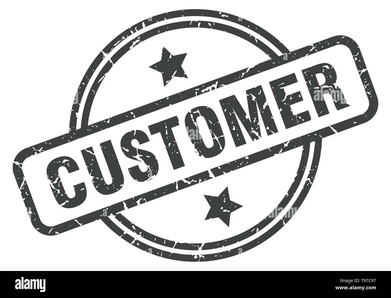 customer stamp isolated on white Stock Vector Image & Art - Alamy