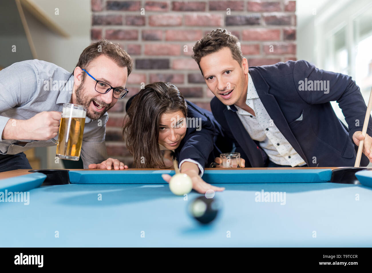 The billiard party hi-res stock photography and images - Alamy