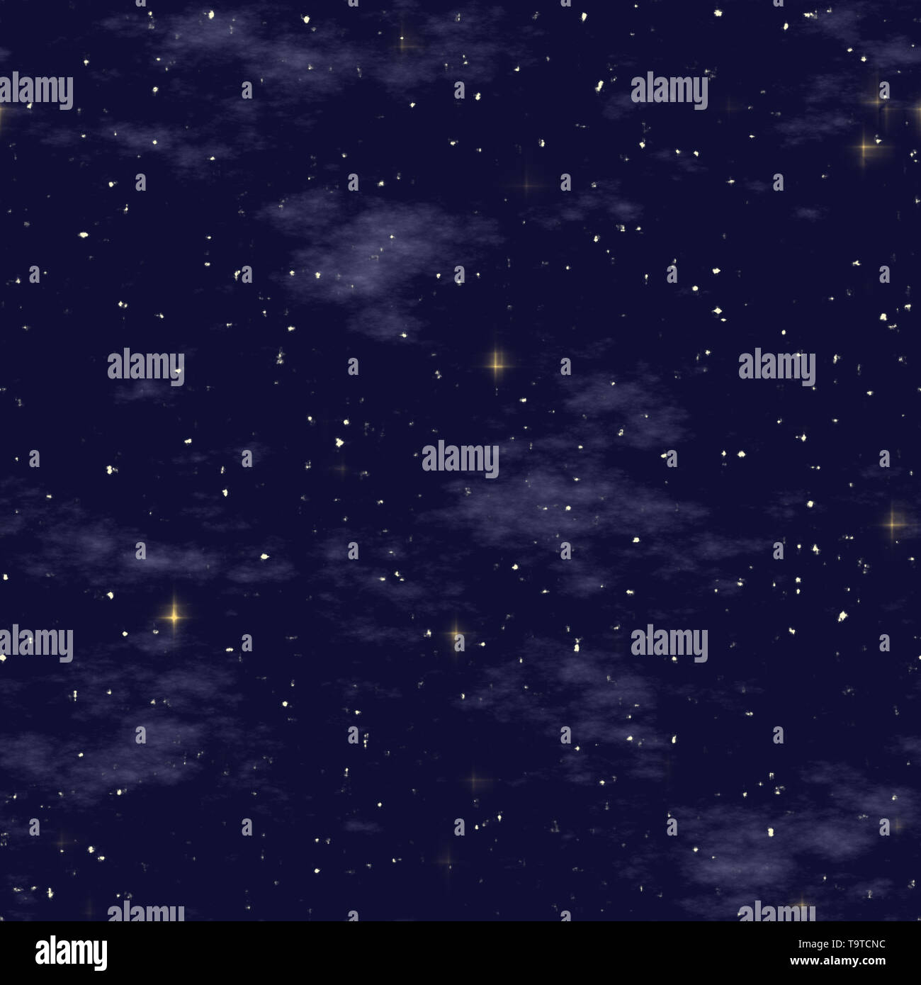 Starry Night Sky and Clouds Seamless Texture Tile Stock Photo - Alamy