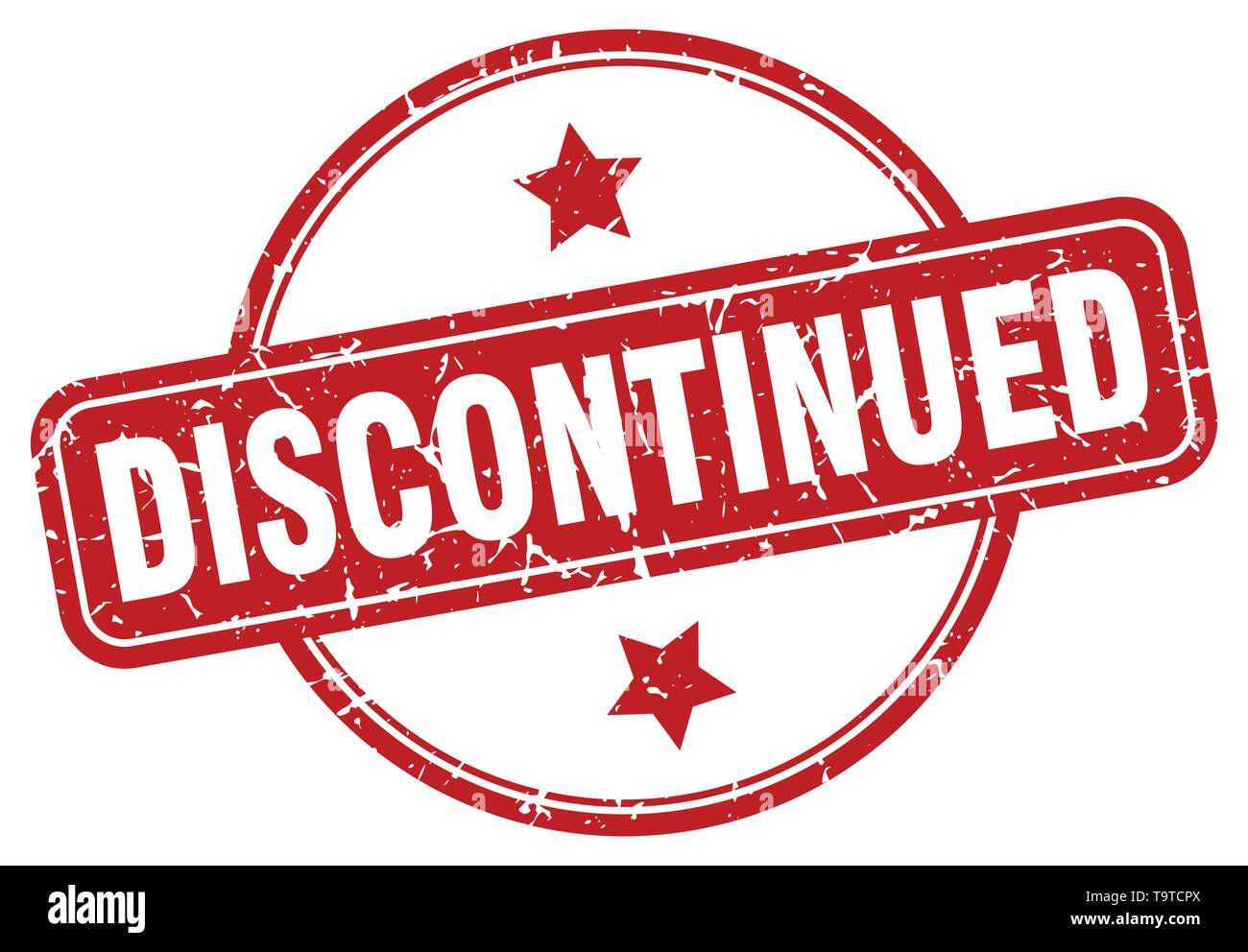 discontinued vintage round isolated stamp Stock Vector Image & Art - Alamy