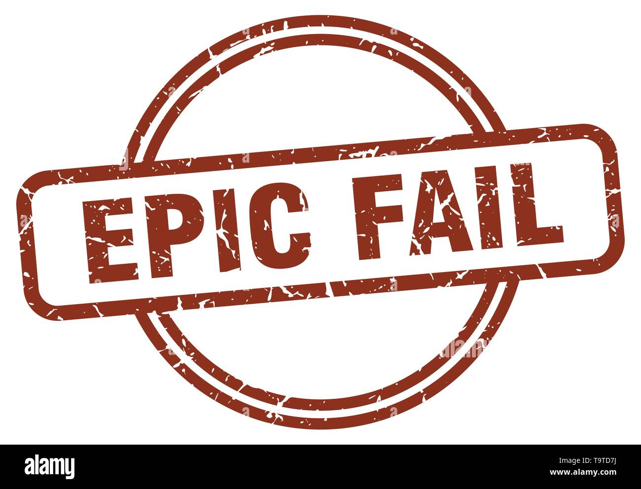 epic fail stamp isolated on white Stock Vector Image & Art - Alamy