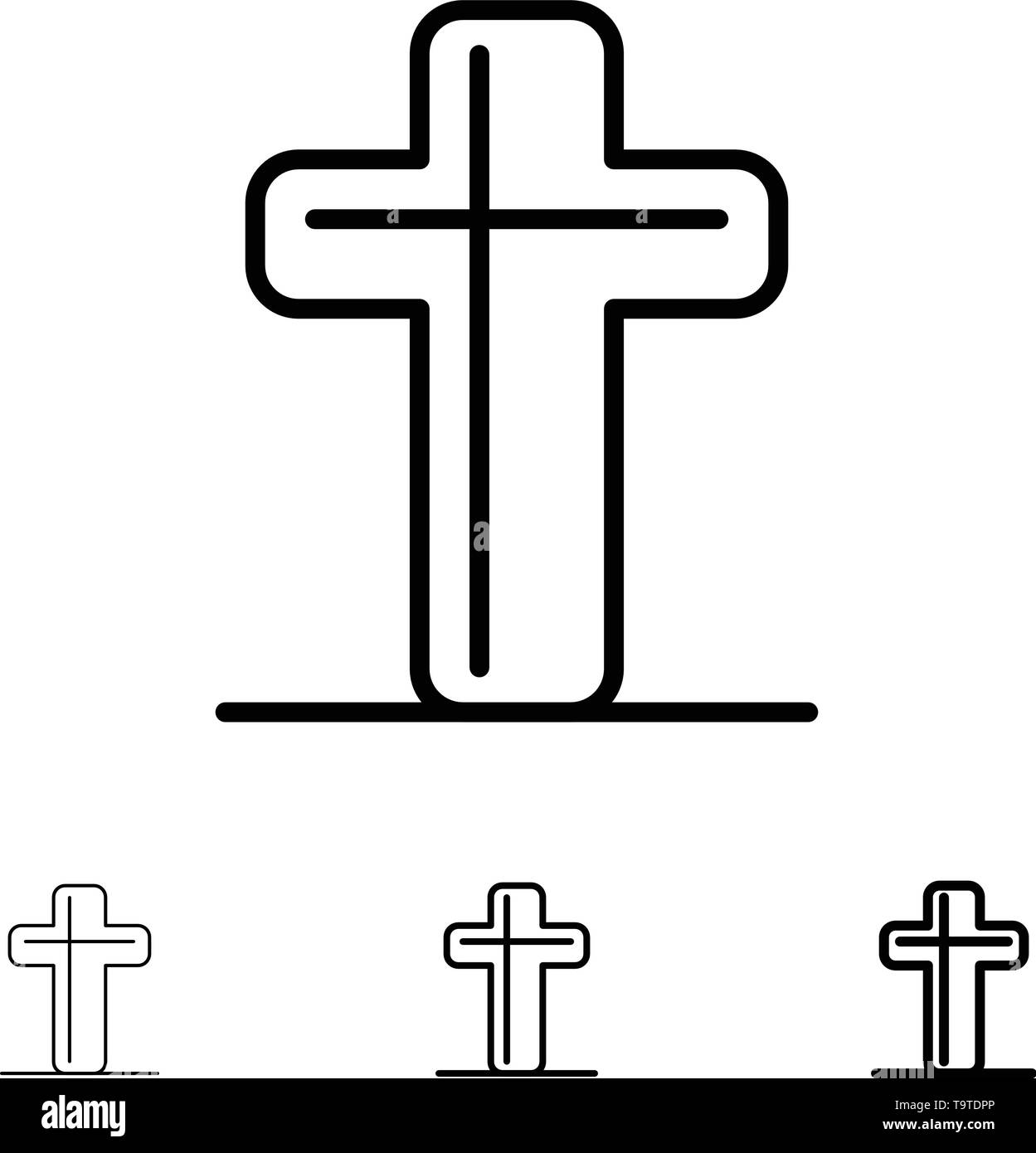 Bold church cross Stock Vector Images - Alamy