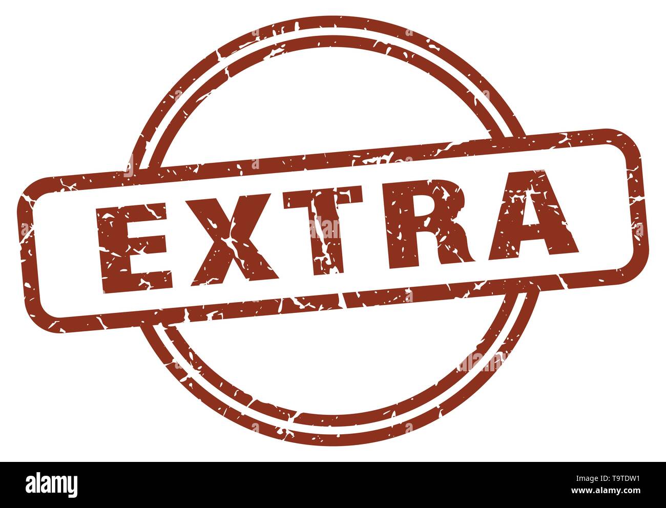 extra stamp isolated on white Stock Vector Image & Art - Alamy