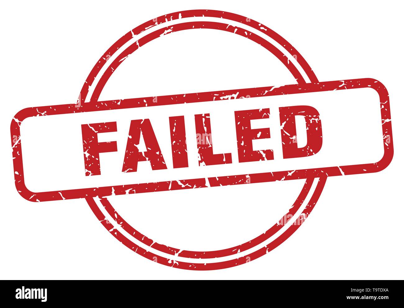 Failed rubber stamp Stock Vector Images - Alamy