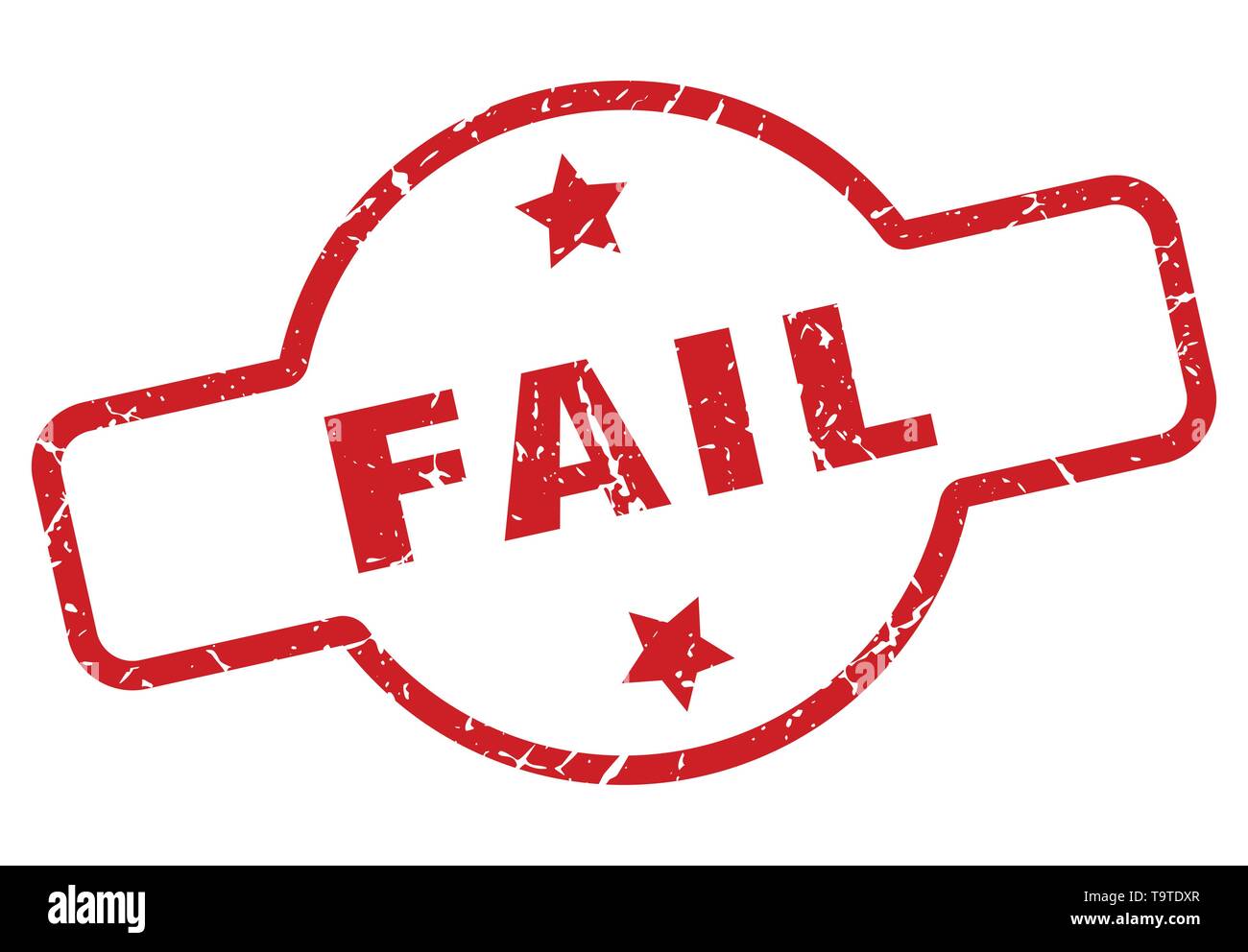 Fail red stamp on Stock Vector Images - Alamy