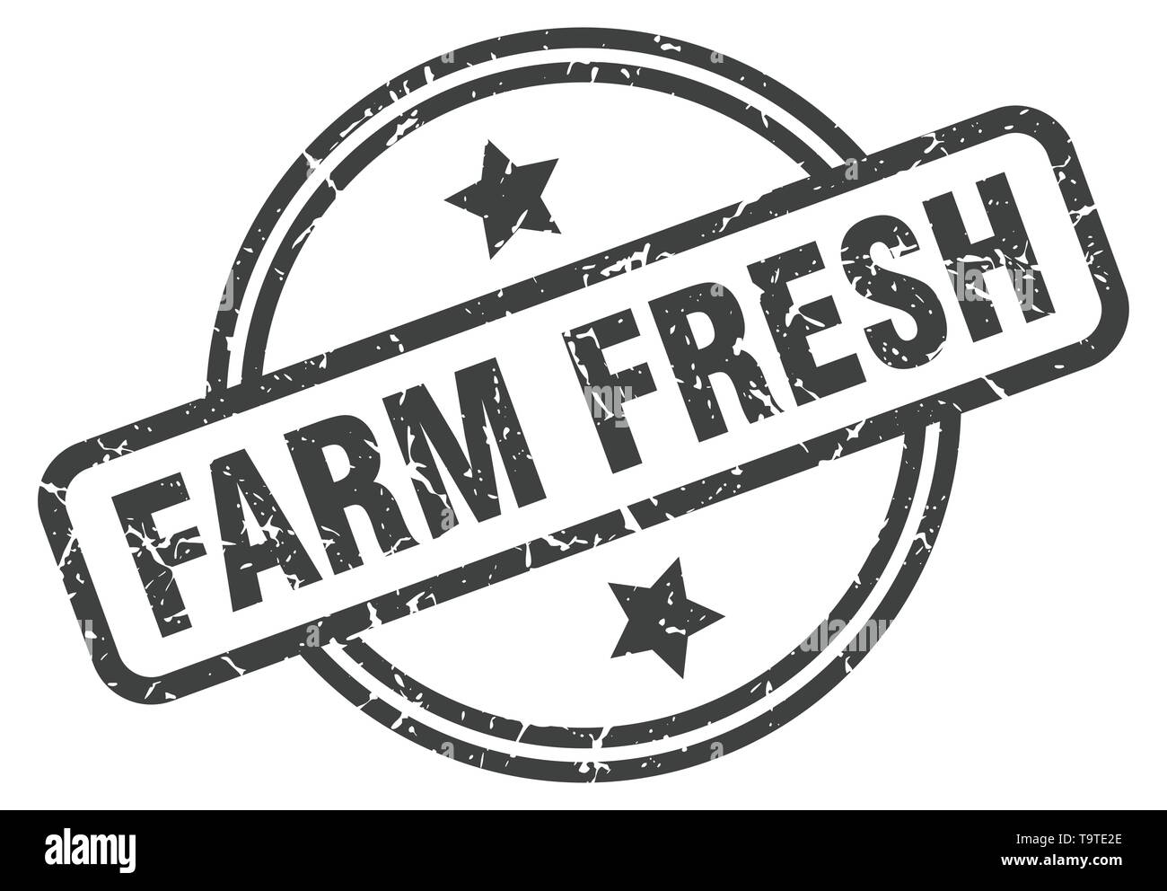 farm fresh stamp isolated on white Stock Vector Image & Art - Alamy