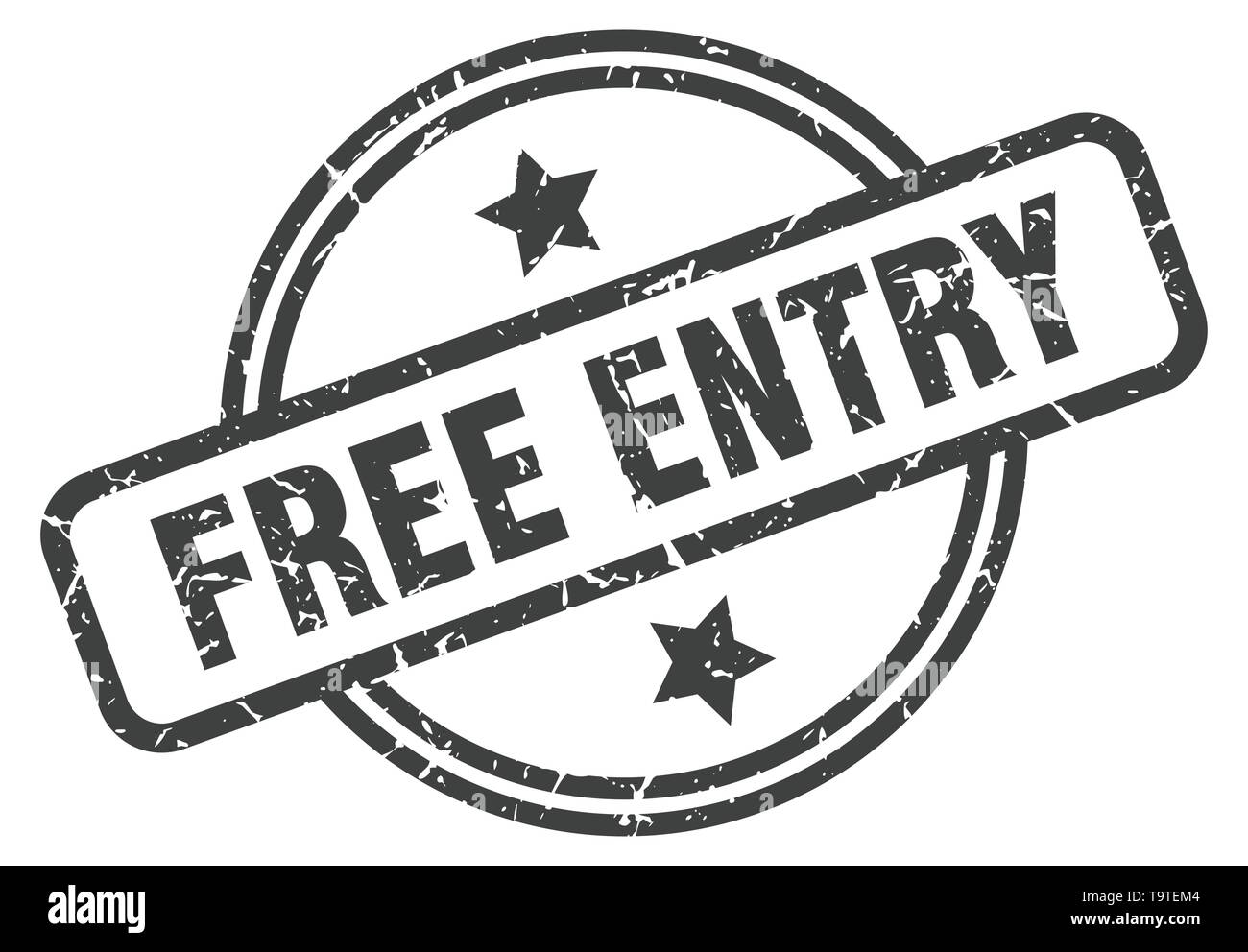 free entry stamp isolated on white Stock Vector Image & Art - Alamy