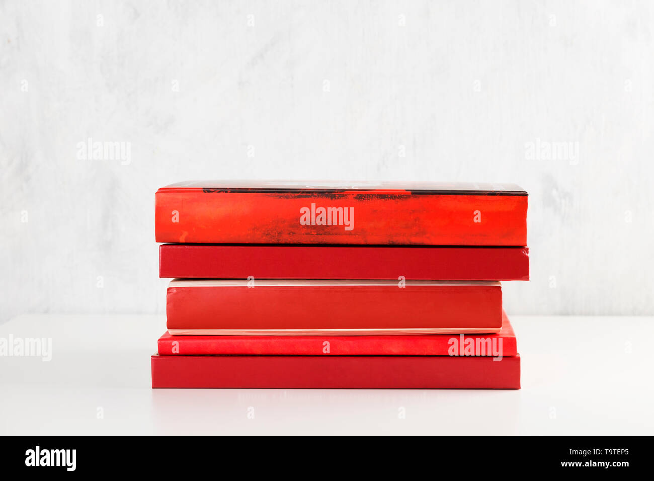 Stack of books on white background hi-res stock photography and images ...