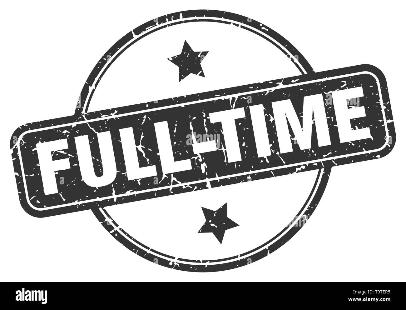 Full time rubber stamp Black and White Stock Photos & Images - Alamy