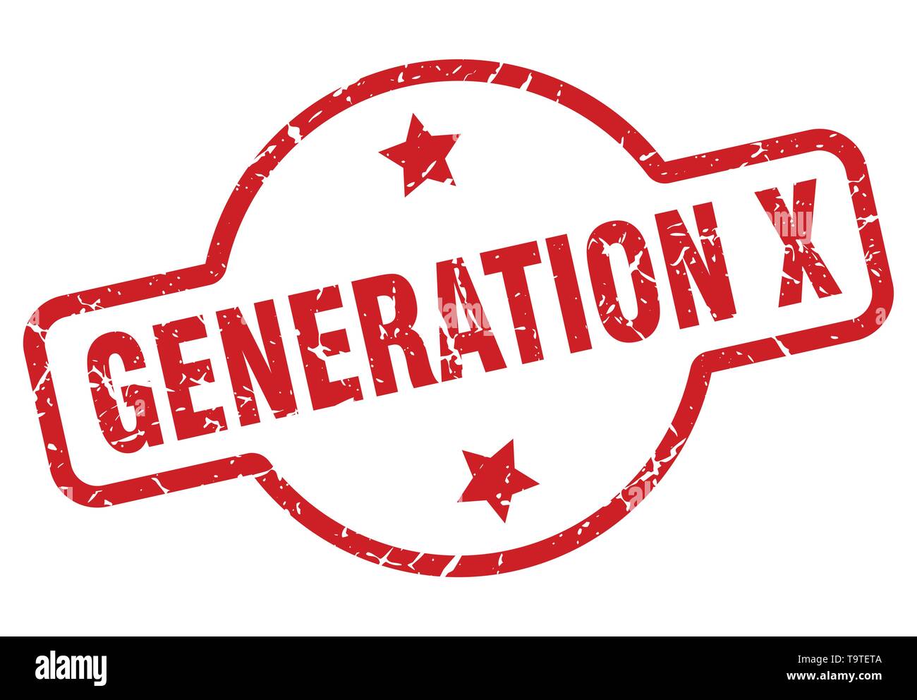 generation x stamp isolated on white Stock Vector Image & Art - Alamy