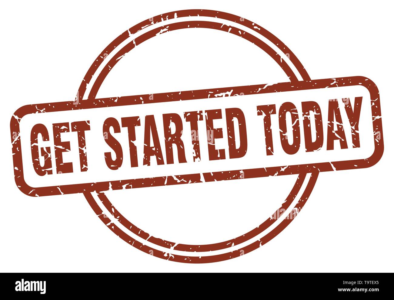 get started today stamp isolated on white Stock Vector Image & Art - Alamy