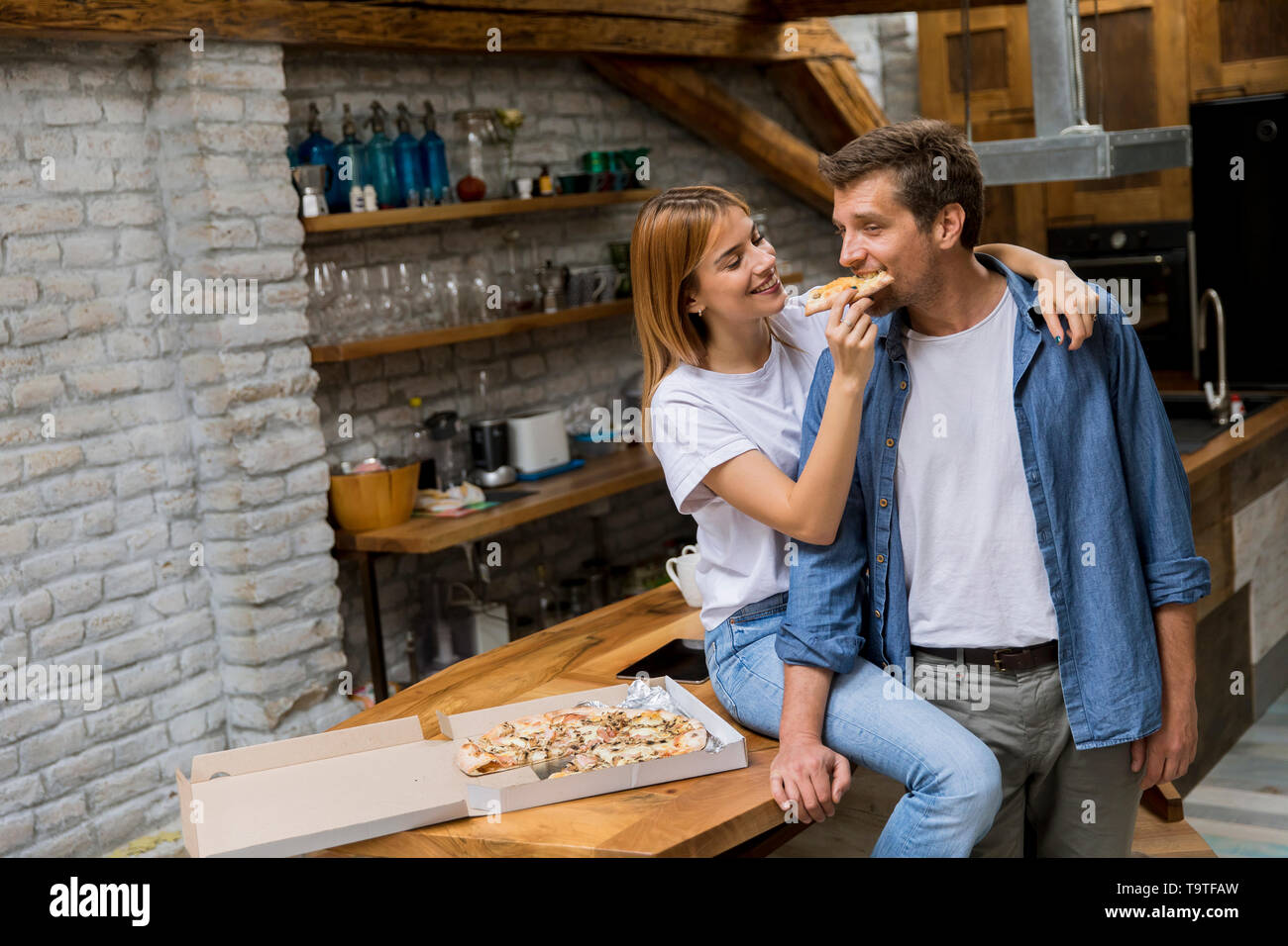 Love for pizza hi-res stock photography and images - Alamy