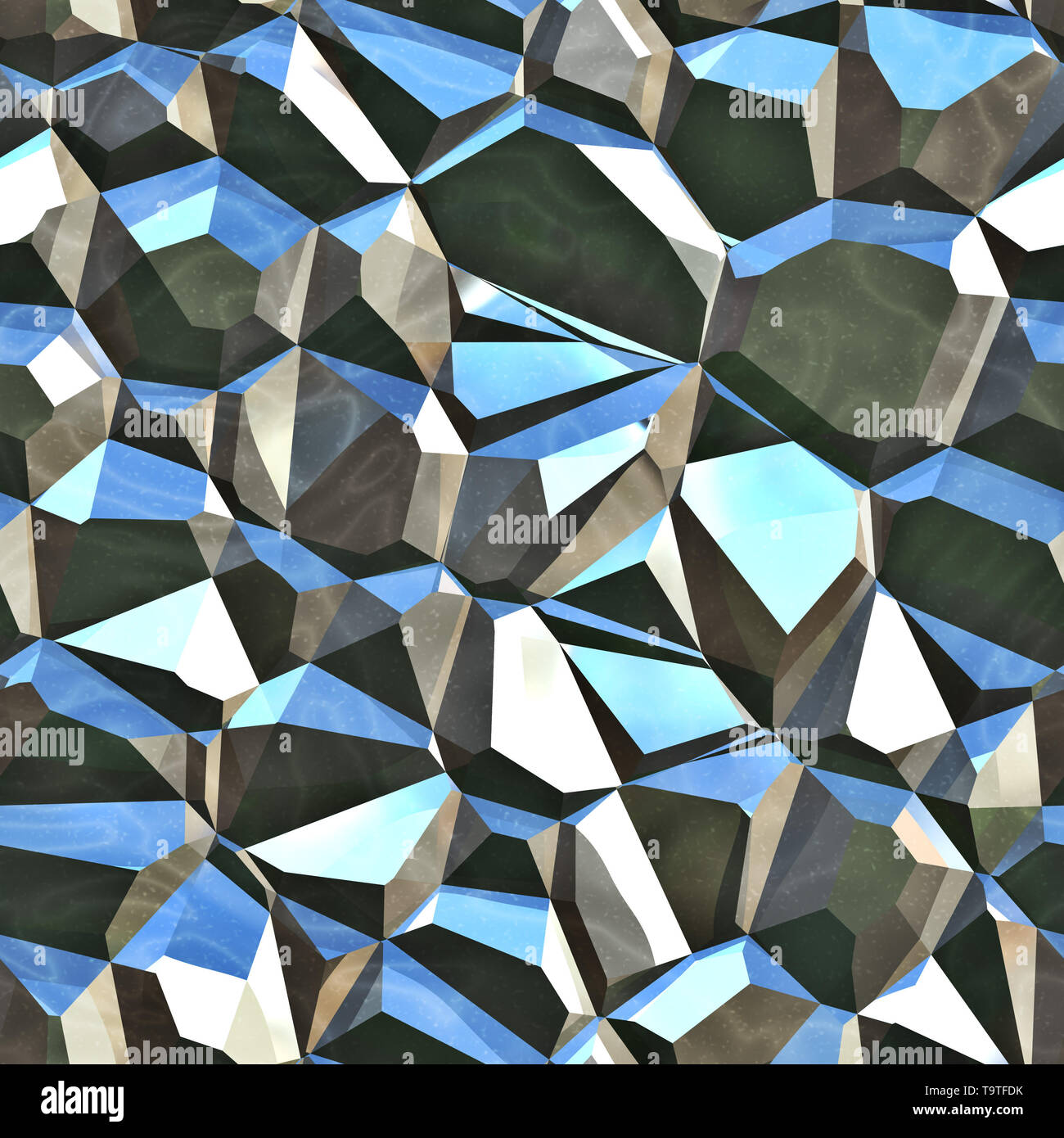 Crystals Seamless Texture Tile Stock Photo - Alamy