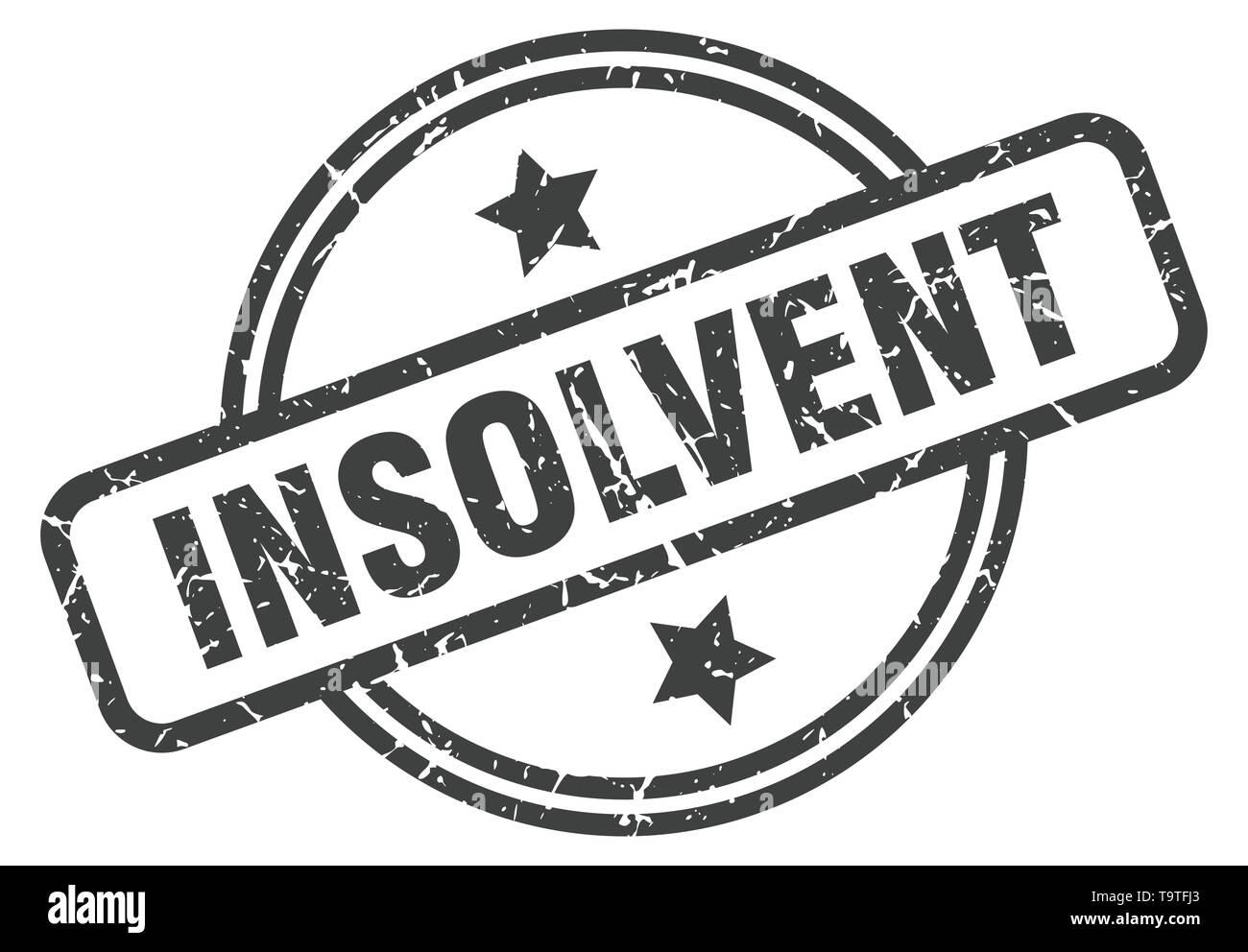 Insolvent stamp Stock Vector Images - Alamy