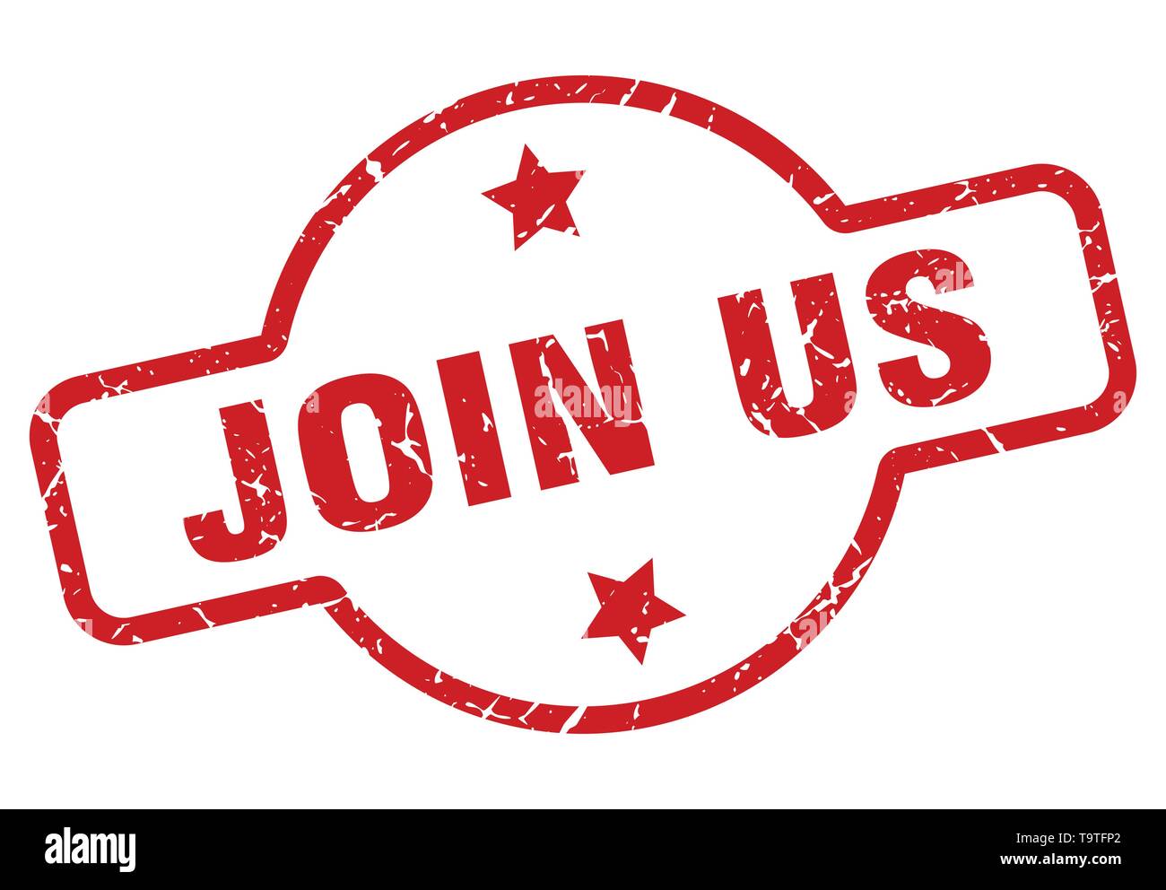 Join us round red Stock Vector Images - Alamy