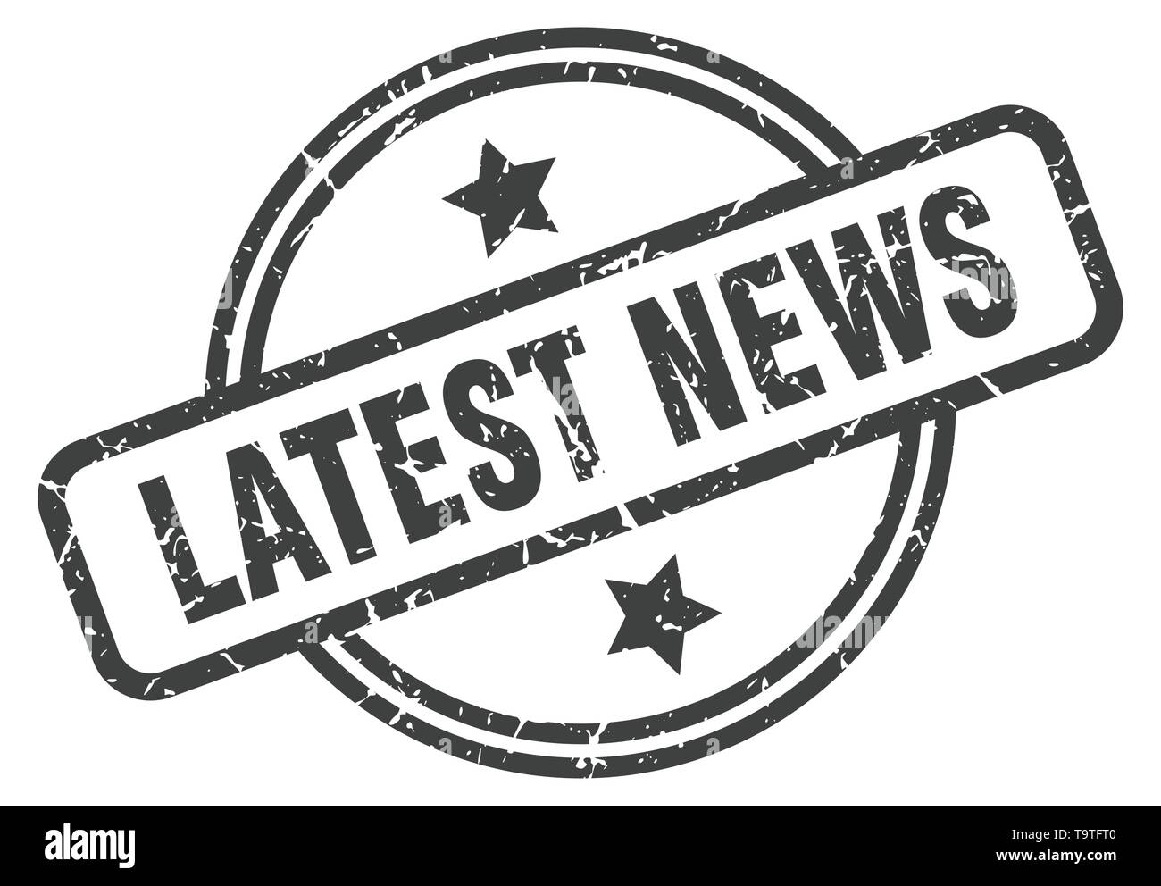 latest news stamp isolated on white Stock Vector Image & Art - Alamy