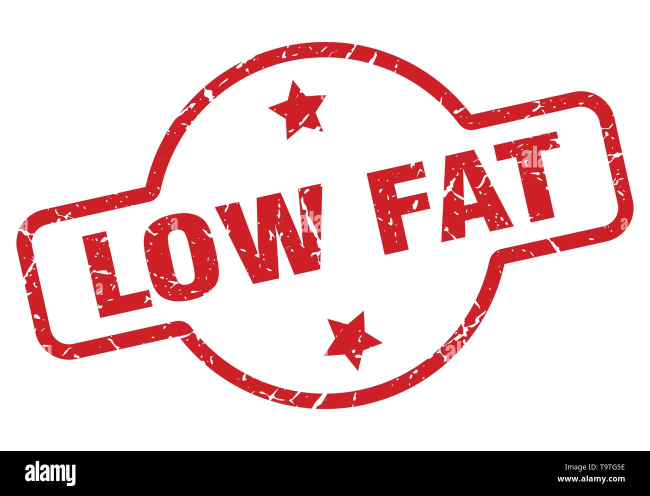 low fat stamp isolated on white Stock Vector Image & Art - Alamy