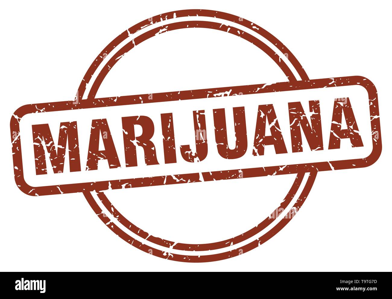 marijuana stamp isolated on white Stock Vector Image & Art - Alamy