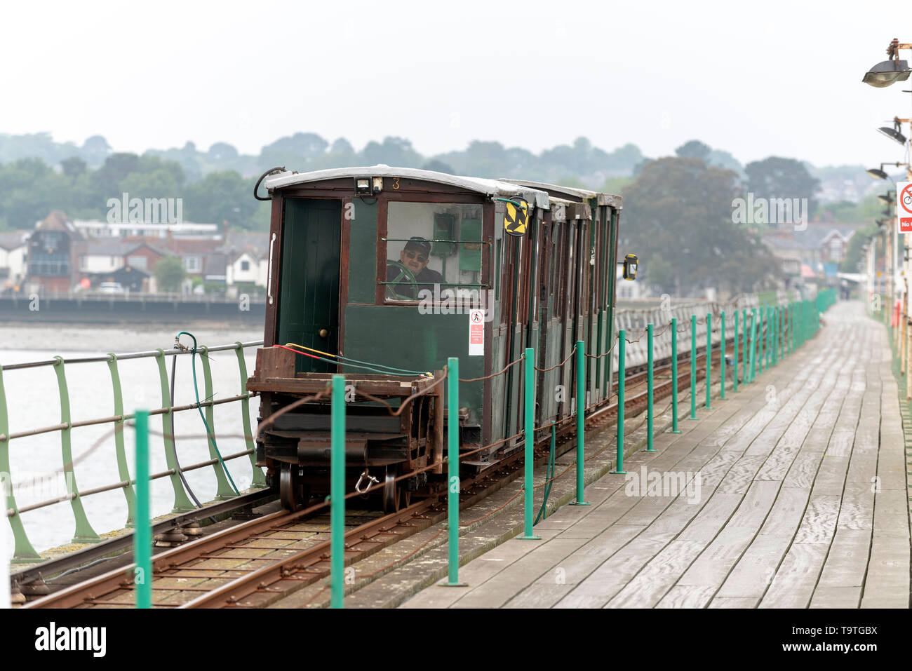 Hythe, Hampshire, England, UK. The Hythe Pier Railway. An electric ...