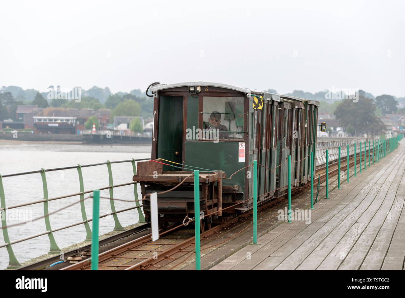 Hythe, Hampshire, England, UK. The Hythe Pier Railway. An electric ...