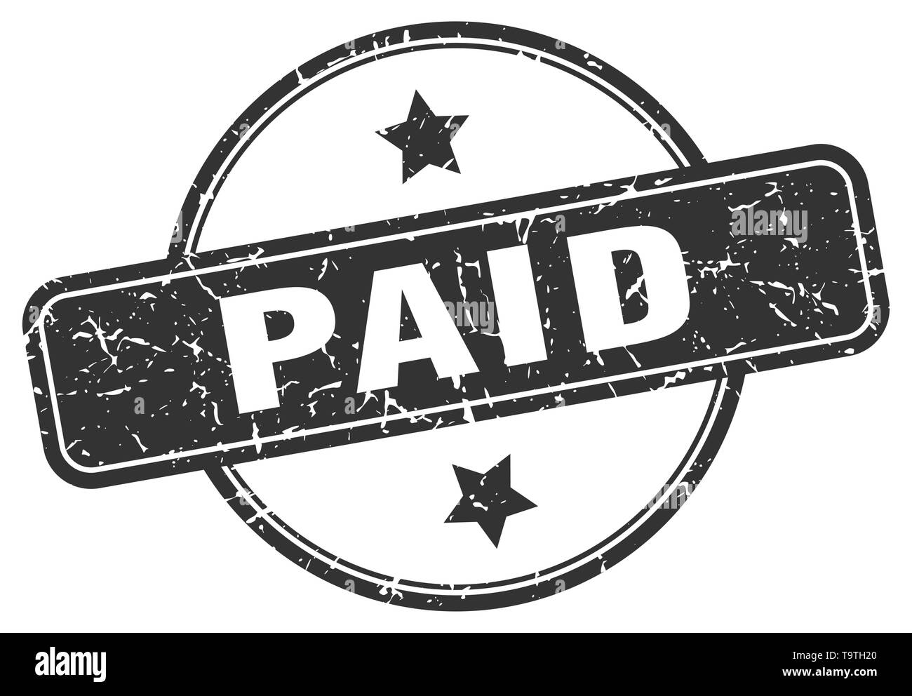 paid round vintage grunge stamp Stock Vector Image & Art - Alamy
