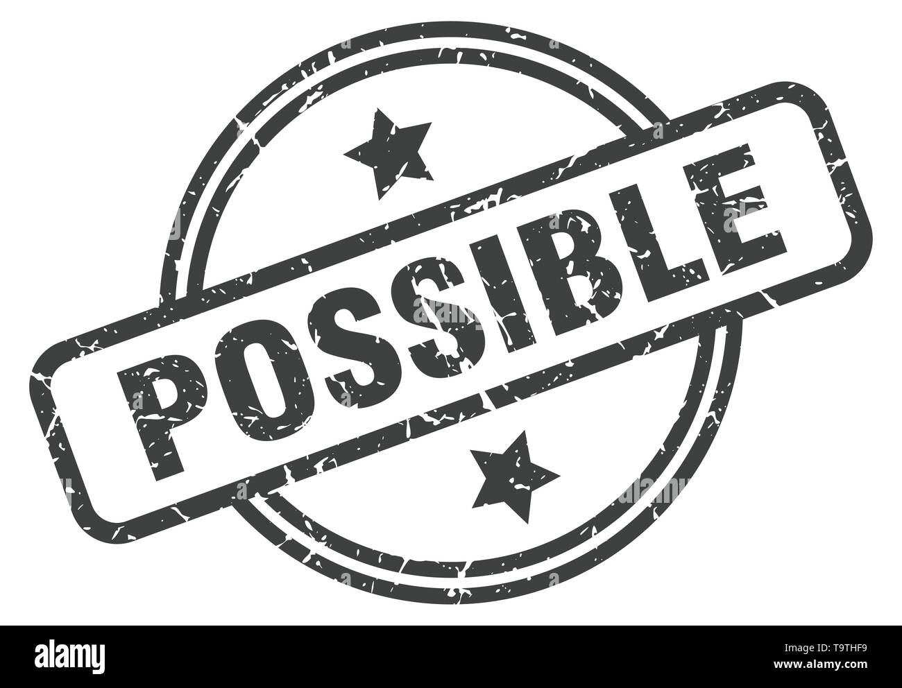 possible stamp isolated on white Stock Vector Image & Art - Alamy